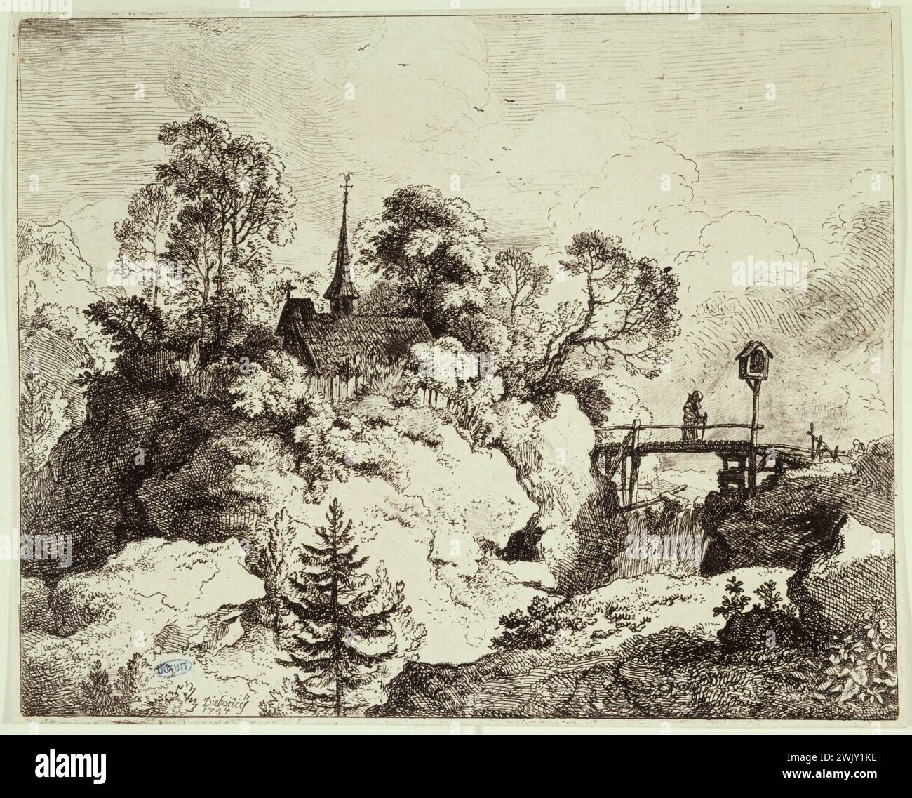 Christian Wilhem Ernst Dietrich or Dietricy, engraver; Van Dyck, author ...