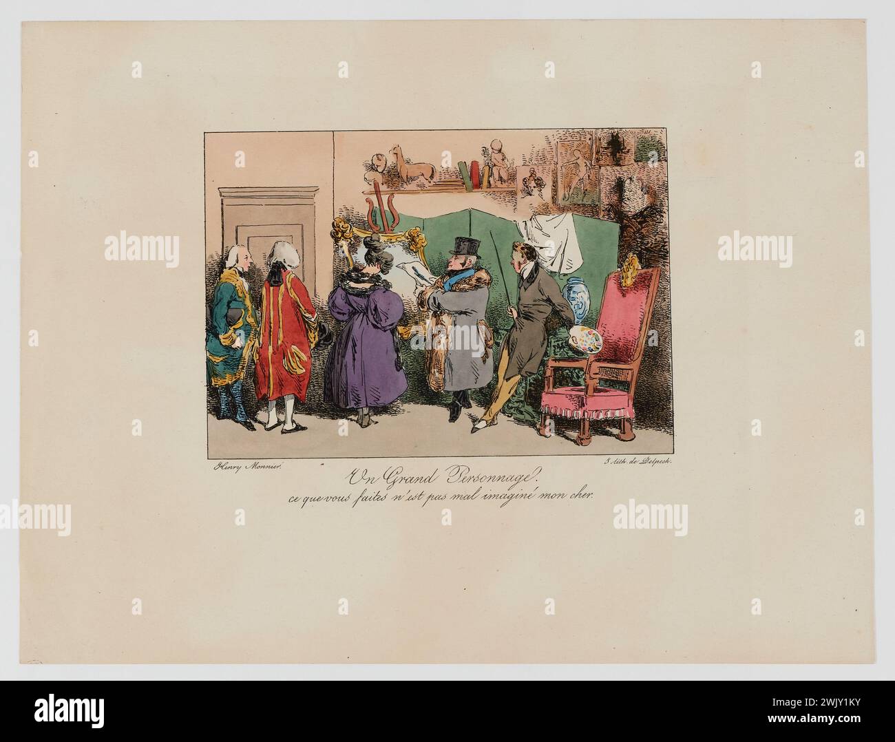Monnier, Henry Bonaventure (n.1799-06-07-D.1877-01-03), a great ...