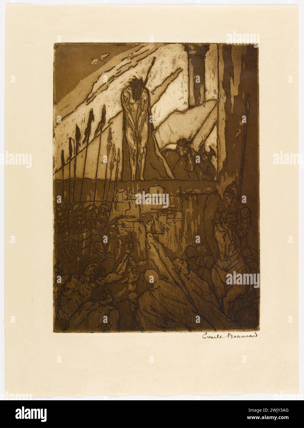 Emile Bernard (1868-1941). Continuation of original etchings, in 1st ...