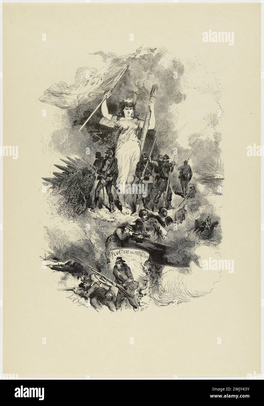 Edmond Morin (1824-1882). "The resistance of Paris". Bois, 1870. Museum ...