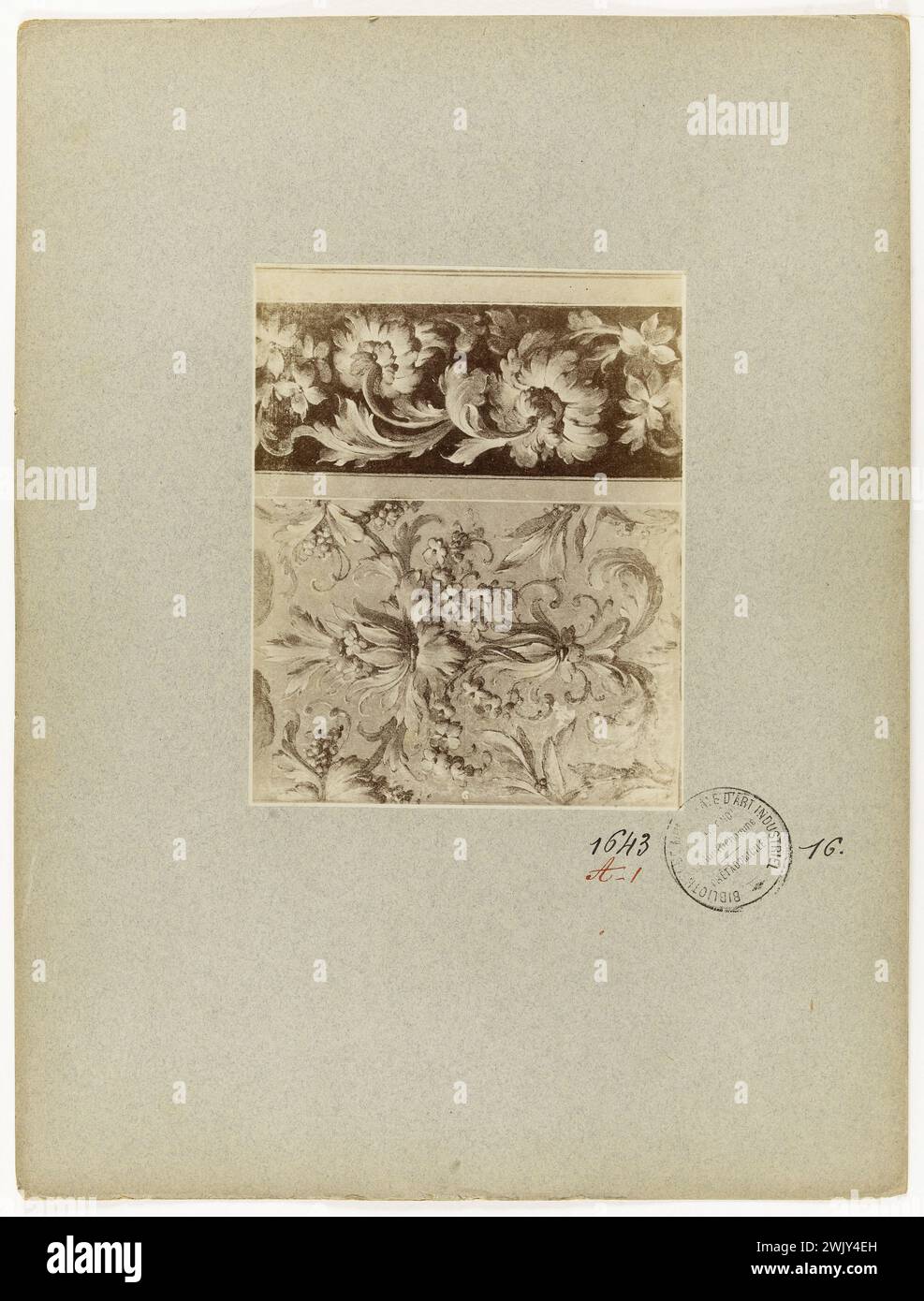 Anonymous. Collection of ornamental patterns - Industrial drawing by ...