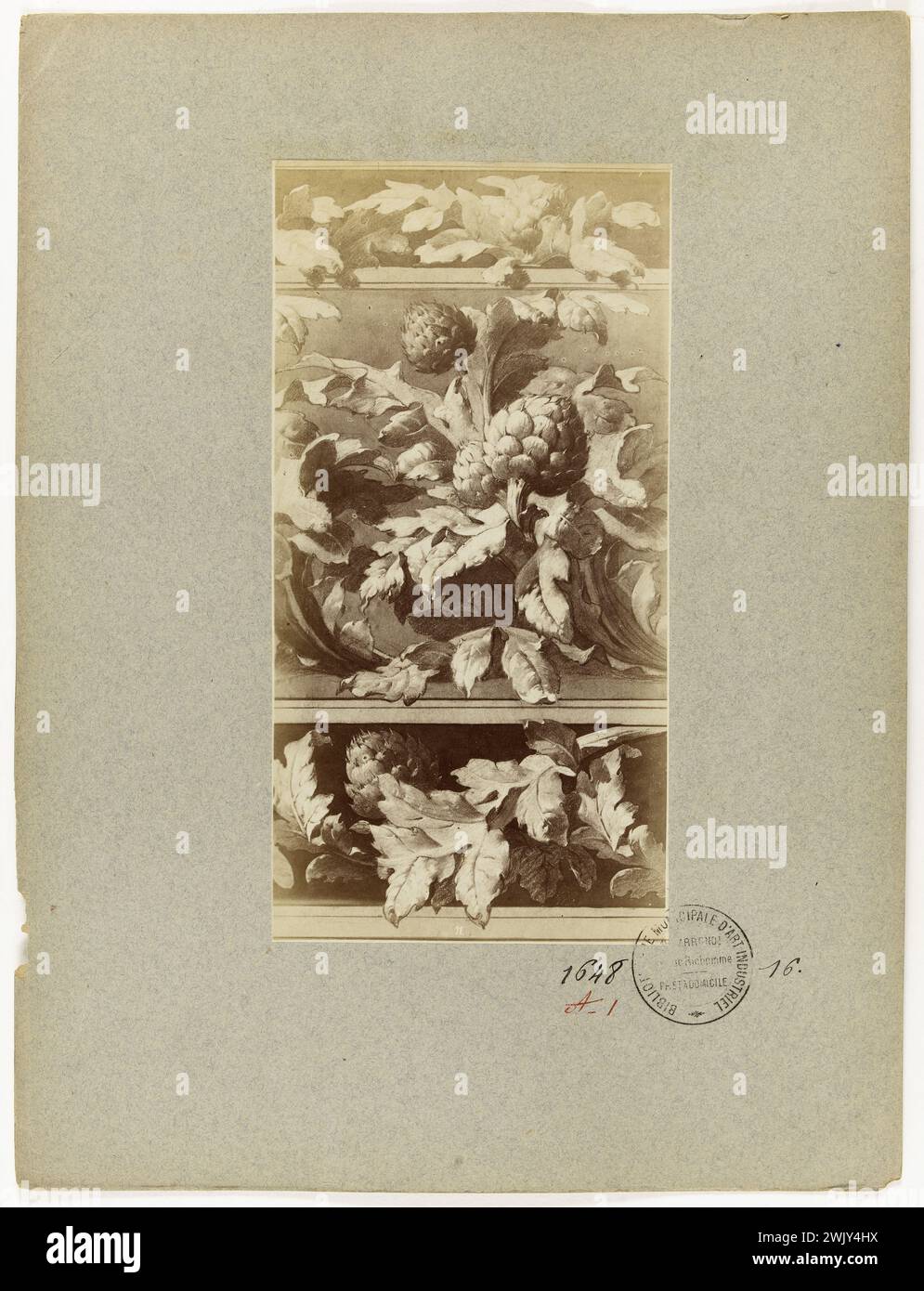 Anonymous. Collection of ornamental patterns - Industrial drawing by ...