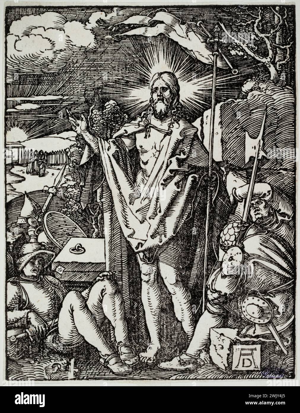 Albrecht Dürer (1471-1528). The little passion on wood: the resurrection (Bartsch 45). 1510 ...
