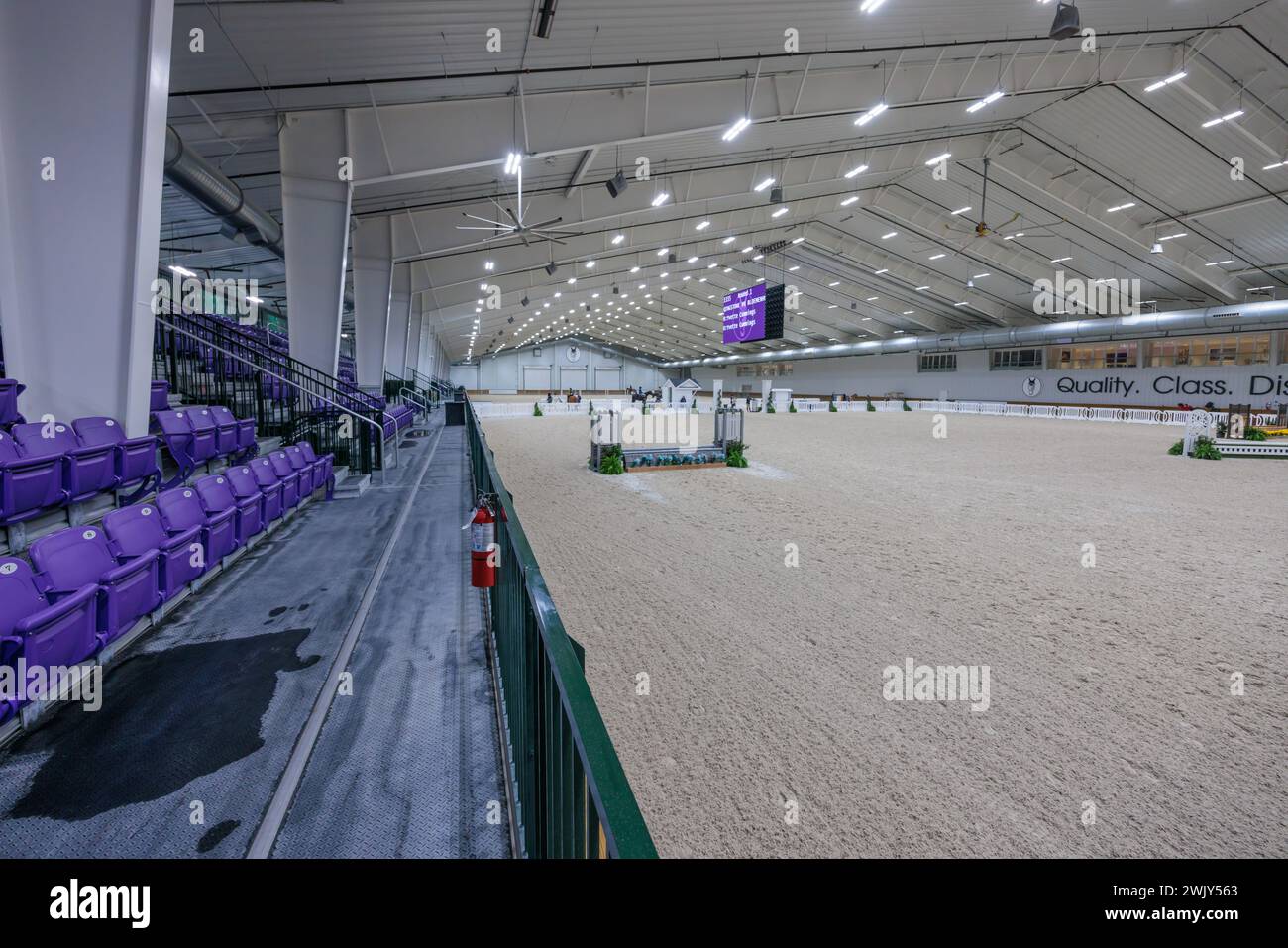 Indoor arena at the World Equestrian Center in Ocala, Florida Stock Photo - Alamy