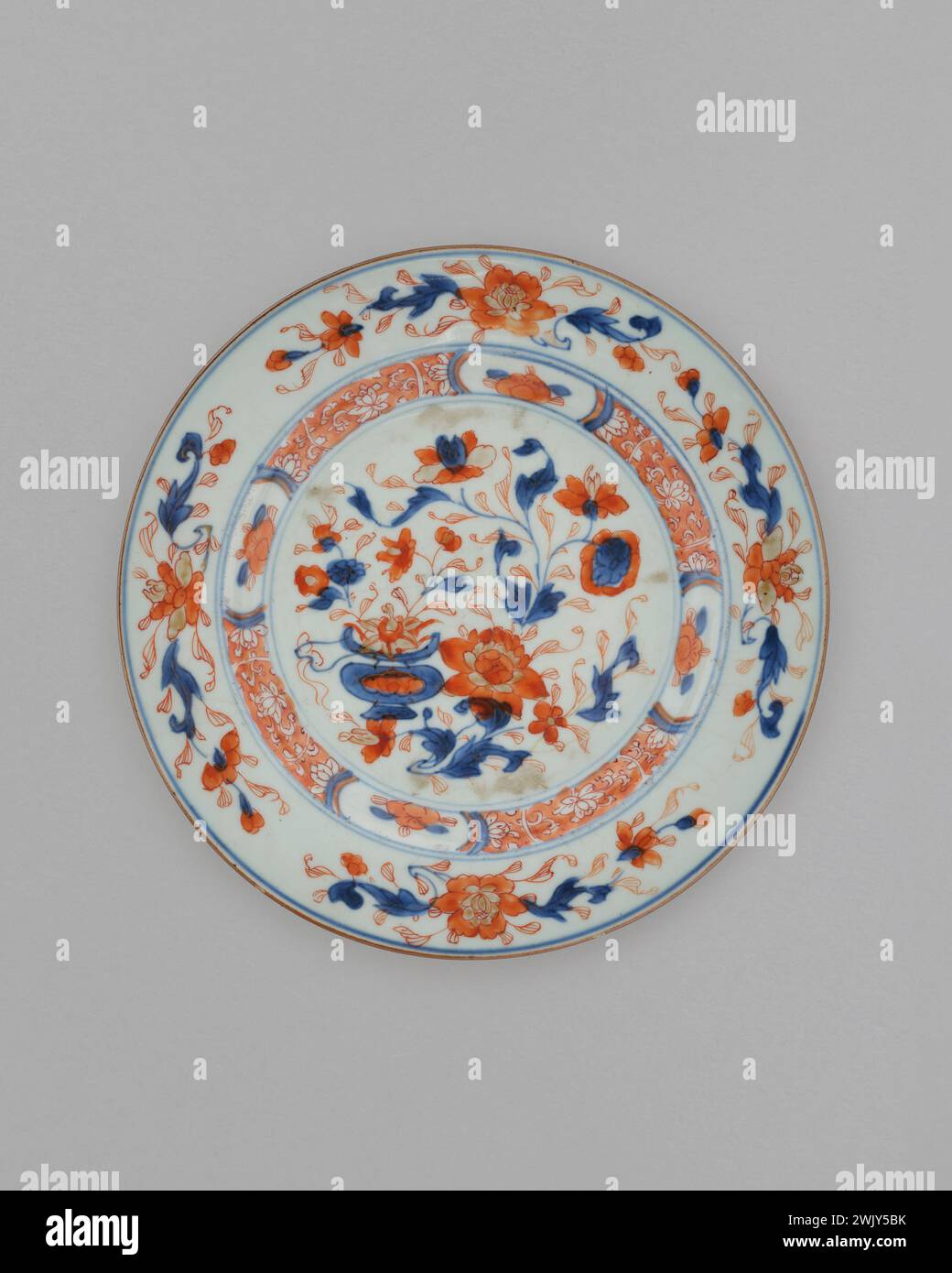 Unknown, plate, imitation imitation decor (common name). Porcelain ...