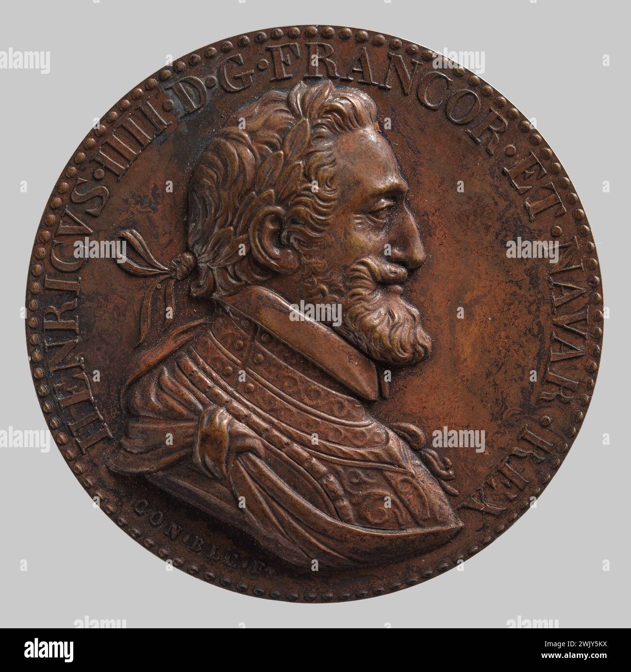 Currency of Paris (n. - d.), Henri IV (main title). Bronze copper alloy ...