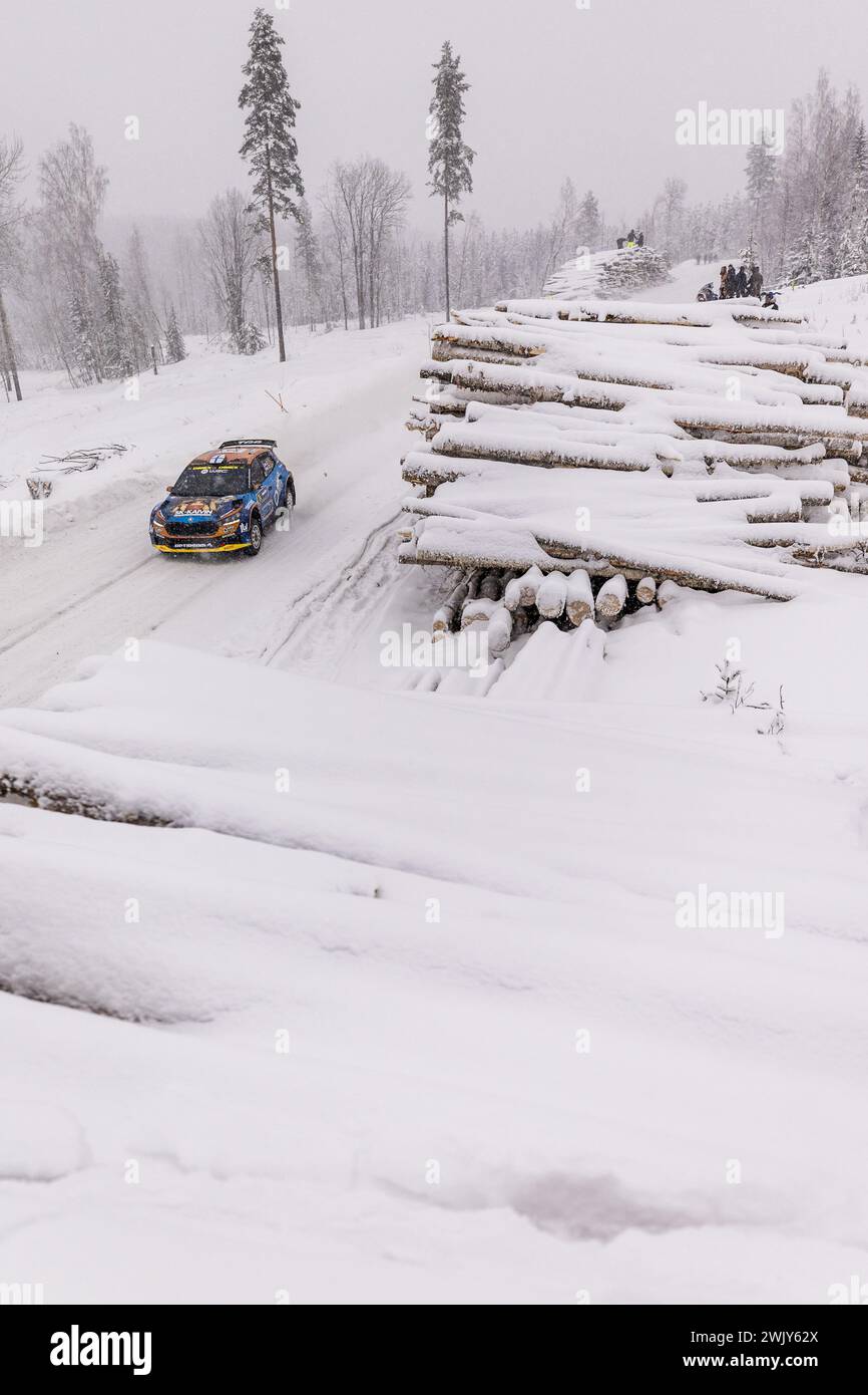 24 JOONA Lauri, HUSSI Janni, Skoda Fabia RS Rally2, action during the ...
