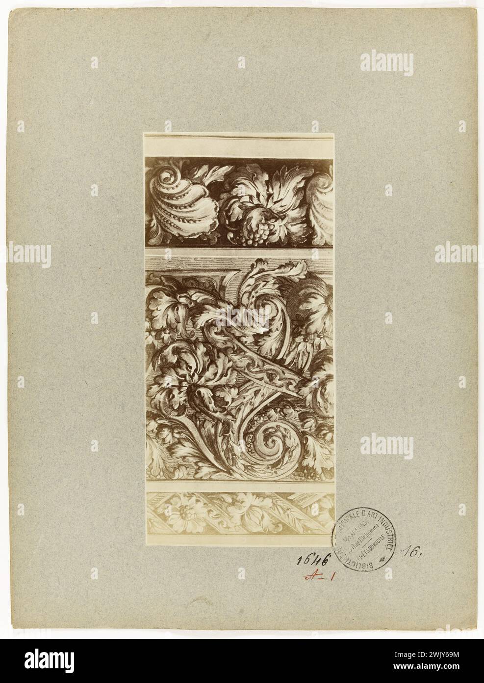 Anonymous. Collection of ornamental patterns - Industrial drawing by ...