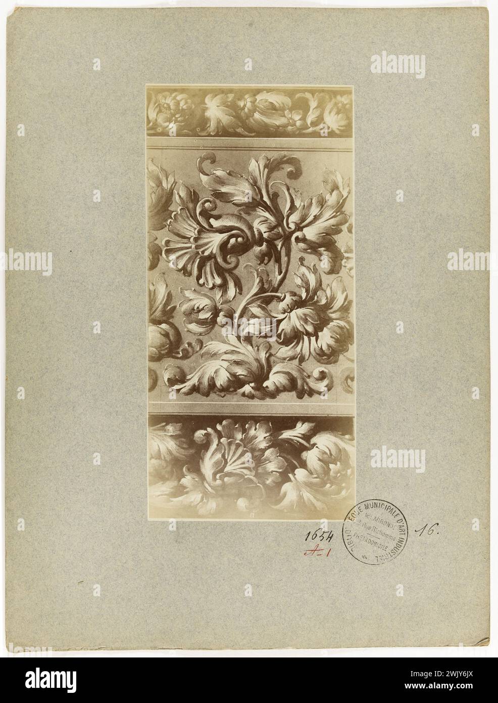 Anonymous. Collection of ornamental patterns - Industrial drawing by ...