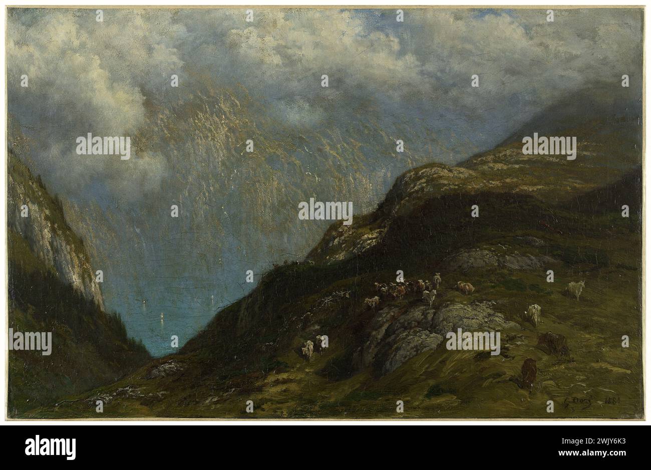 Gustave Doré (1832-1883). Mountain landscape. Oil on canvas. 1881 ...