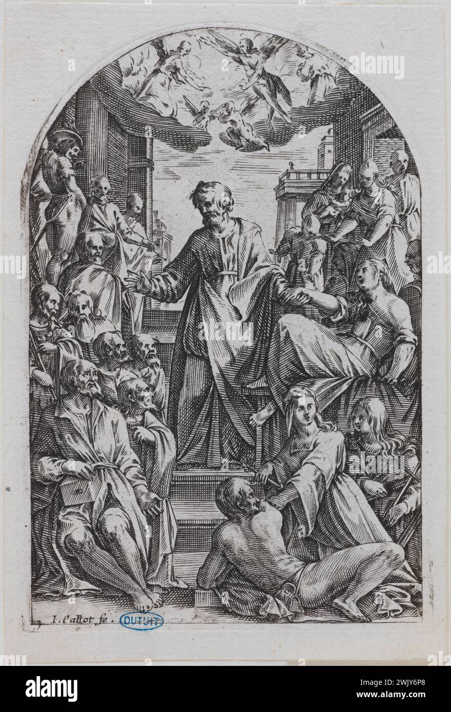 Jacques Callot (1592-1635). "The paintings of Rome, Saint Paul ...