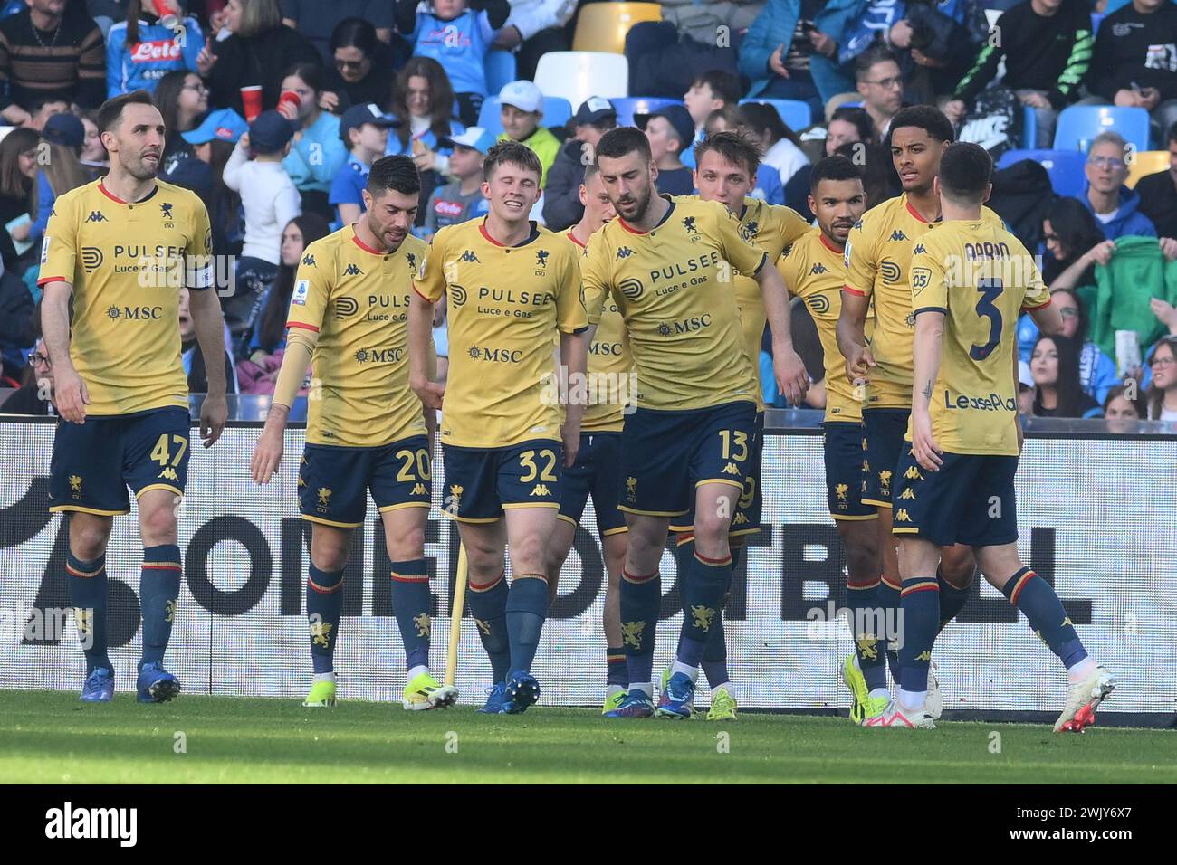 Naples, Italy, 17 February, 2024 Morten Frendrup of Genoa CFC ...