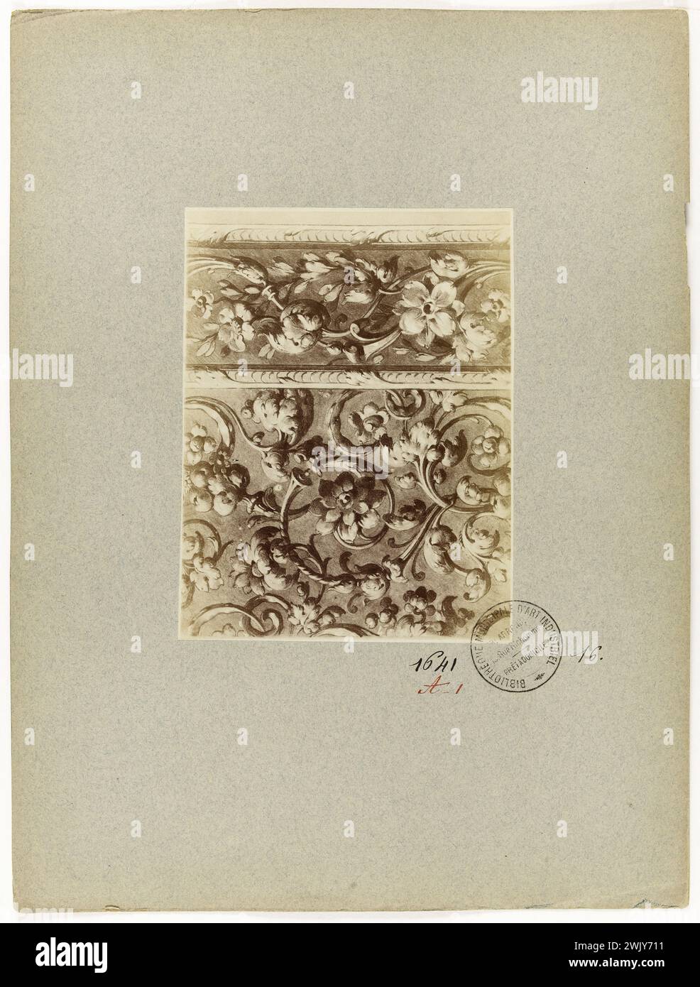 Anonymous. Collection of ornamental patterns - Industrial drawing by ...