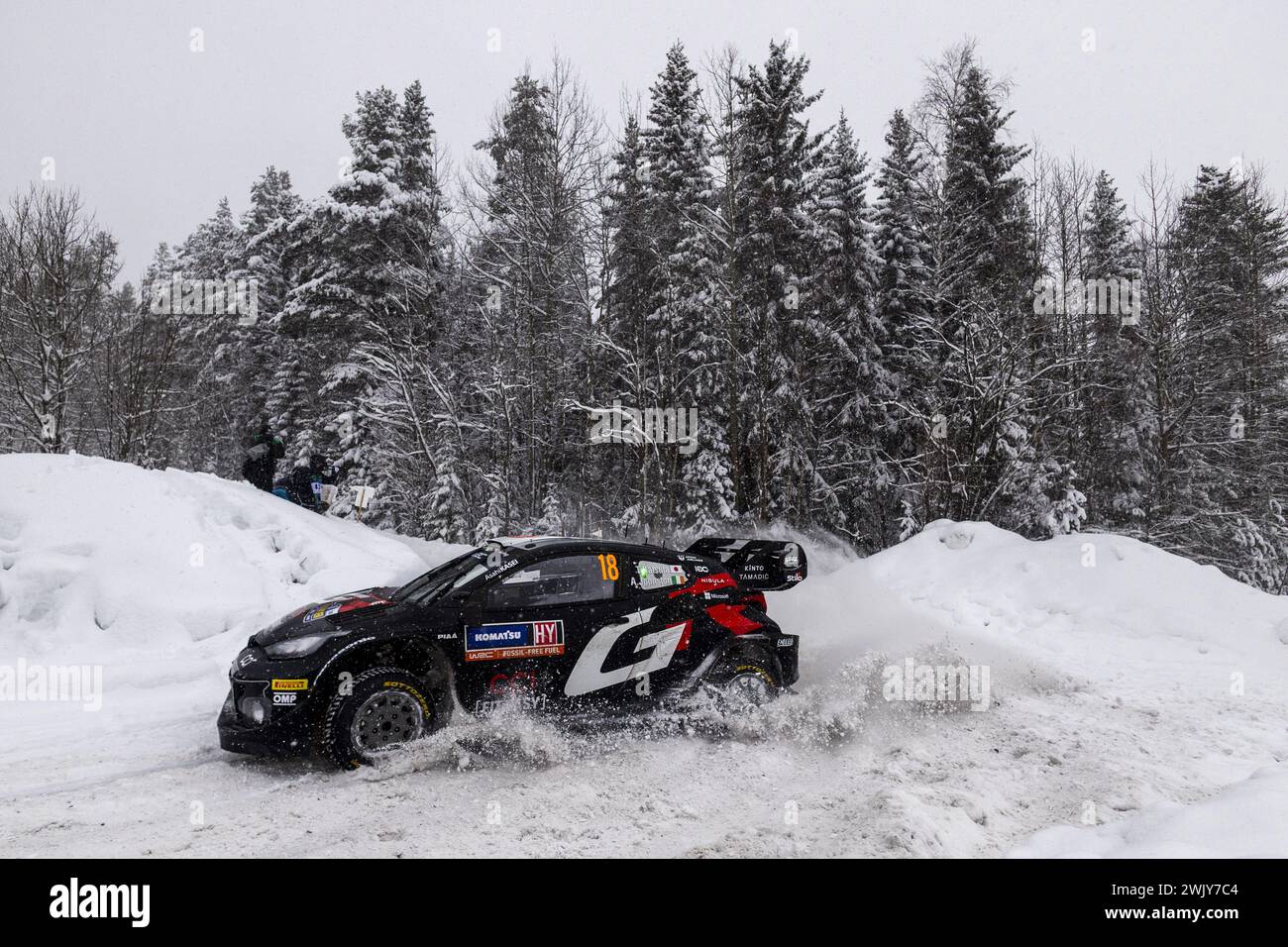 18 KATSUTA Takamoto, JOHNSTON Aaron, Toyota GR Yaris Rally1, action ...