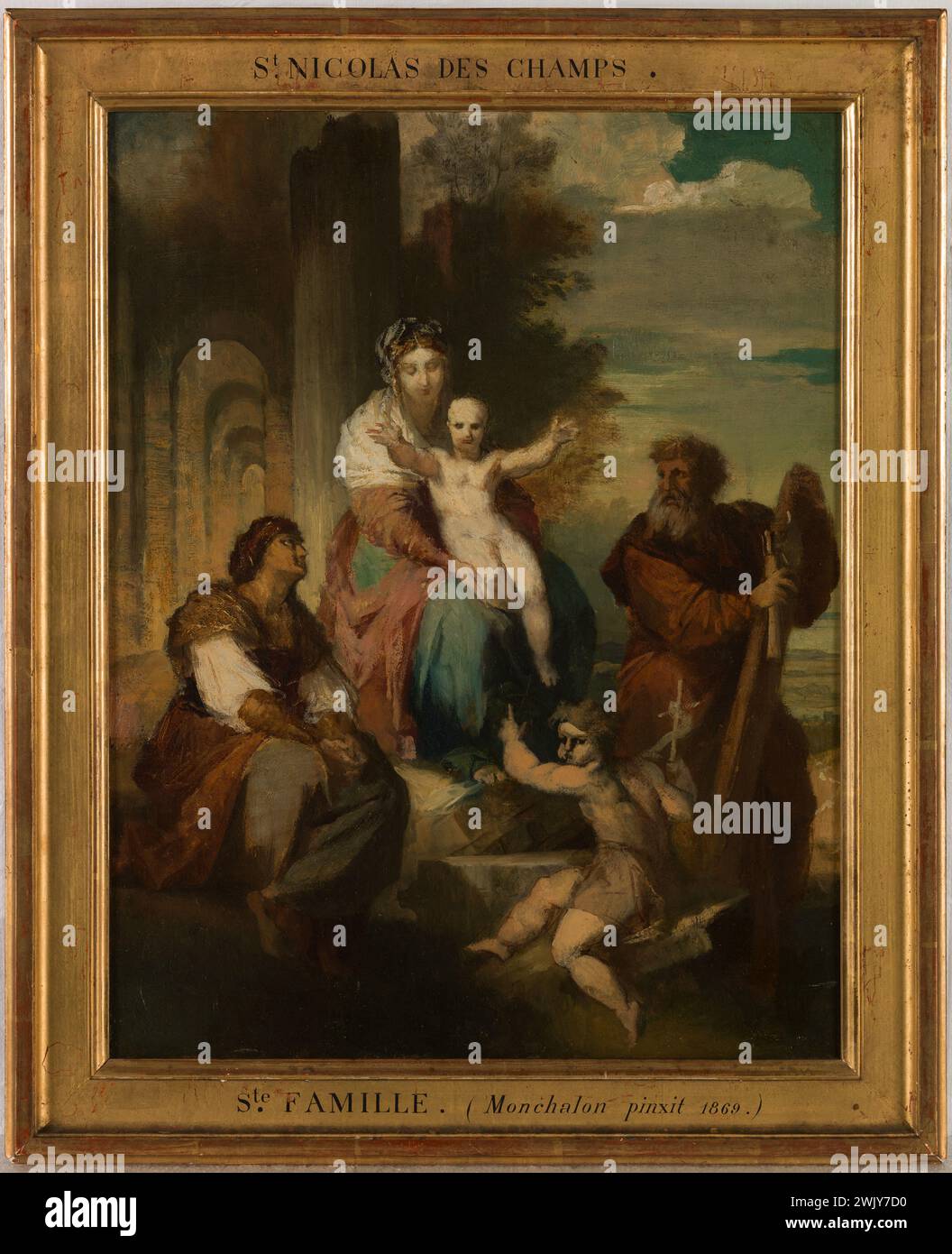 Xavier-Alphonse Monchablon (1835-1907). "Sketch for the Saint-Nicolas ...