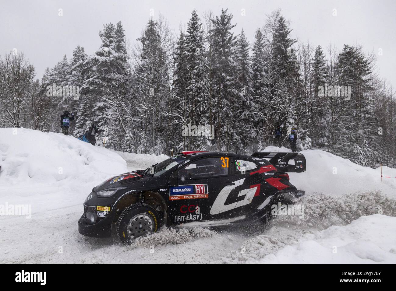 37 BERTELLI Lorenzo, SCATTOLIN Simone, Toyota GR Yaris Rally1, action ...