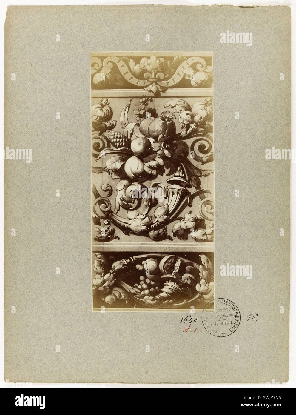 Anonymous. Collection of ornamental patterns - Industrial drawing by ...