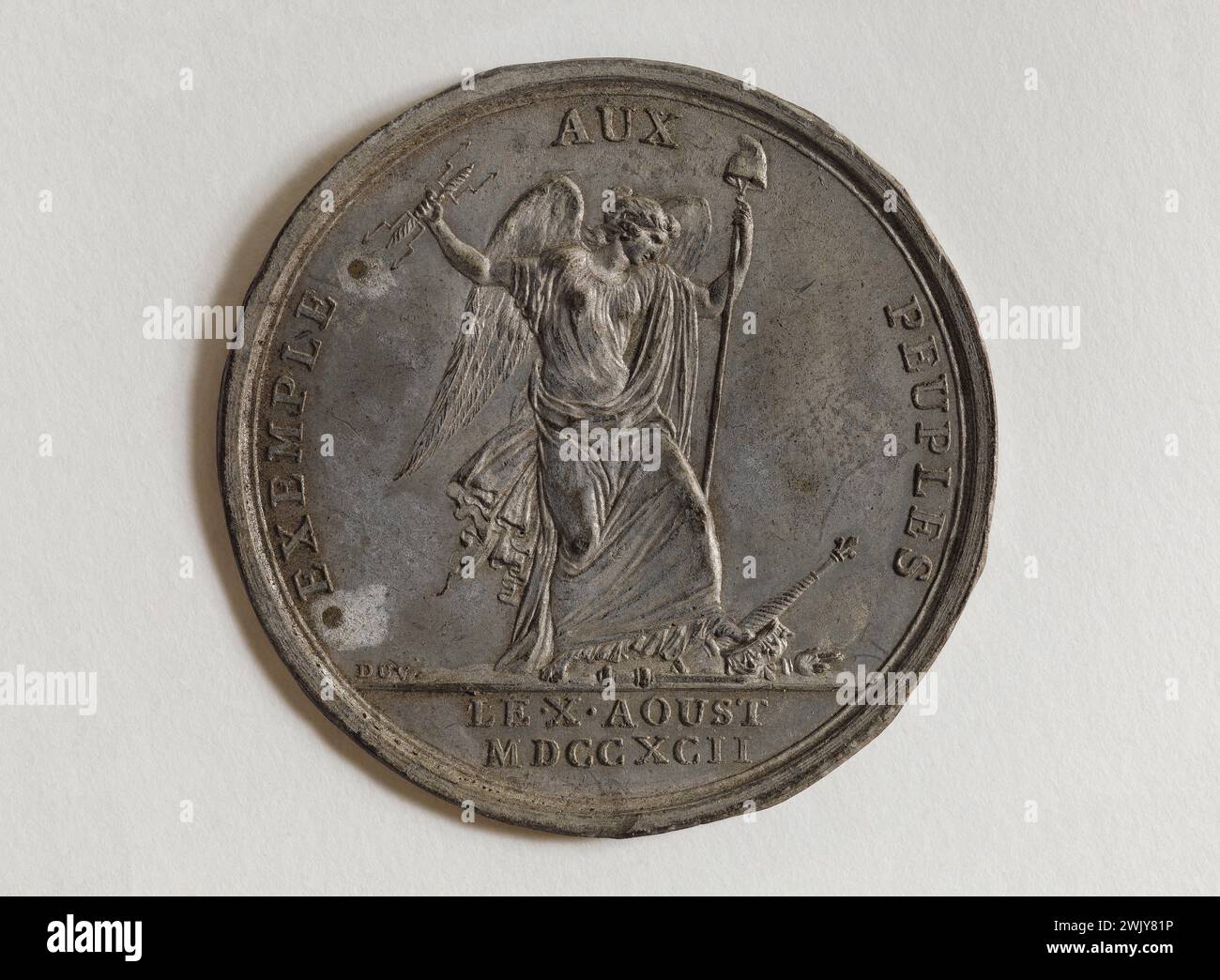 Benjamin Duvivier (1730-1819). "Fall of the monarchy, August 10, 1792 ...