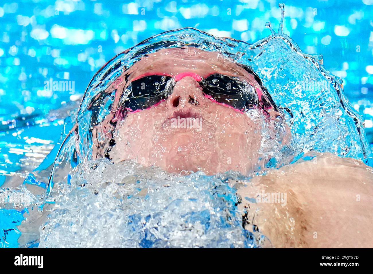 Claire Curzan of the United States swims to win the women's 200 meters ...