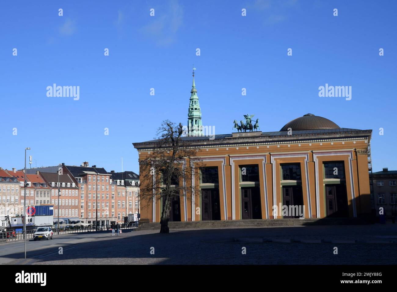 Copenhagen, Denmark /17 February 2024/. Thorvaldsen museum building in ...