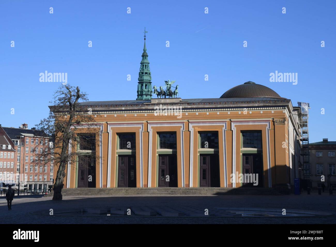 Copenhagen, Denmark /17 February 2024/. Thorvaldsen museum building in ...