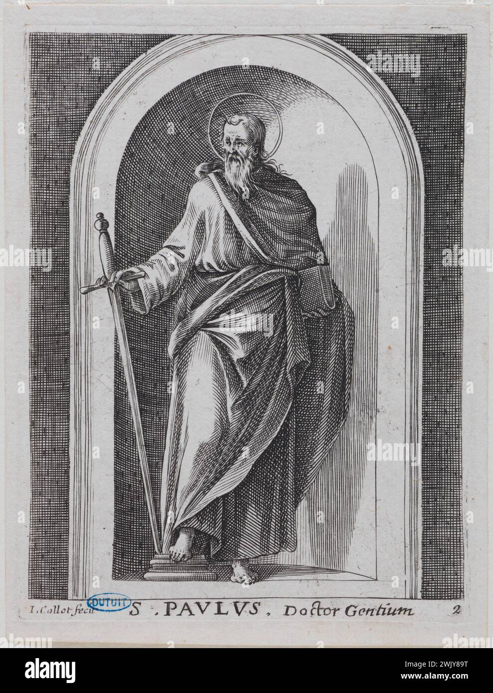 Jacques Callot (1592-1635). "The paintings of Rome, Saint Paul". Chisel ...