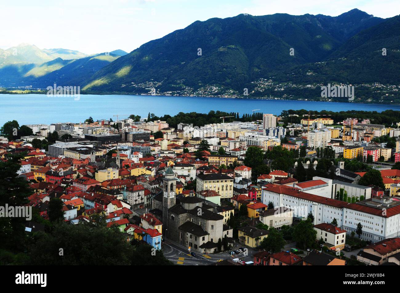Locarno and the Lake Maggiore panorama seen from Orselina | Locarno und ...