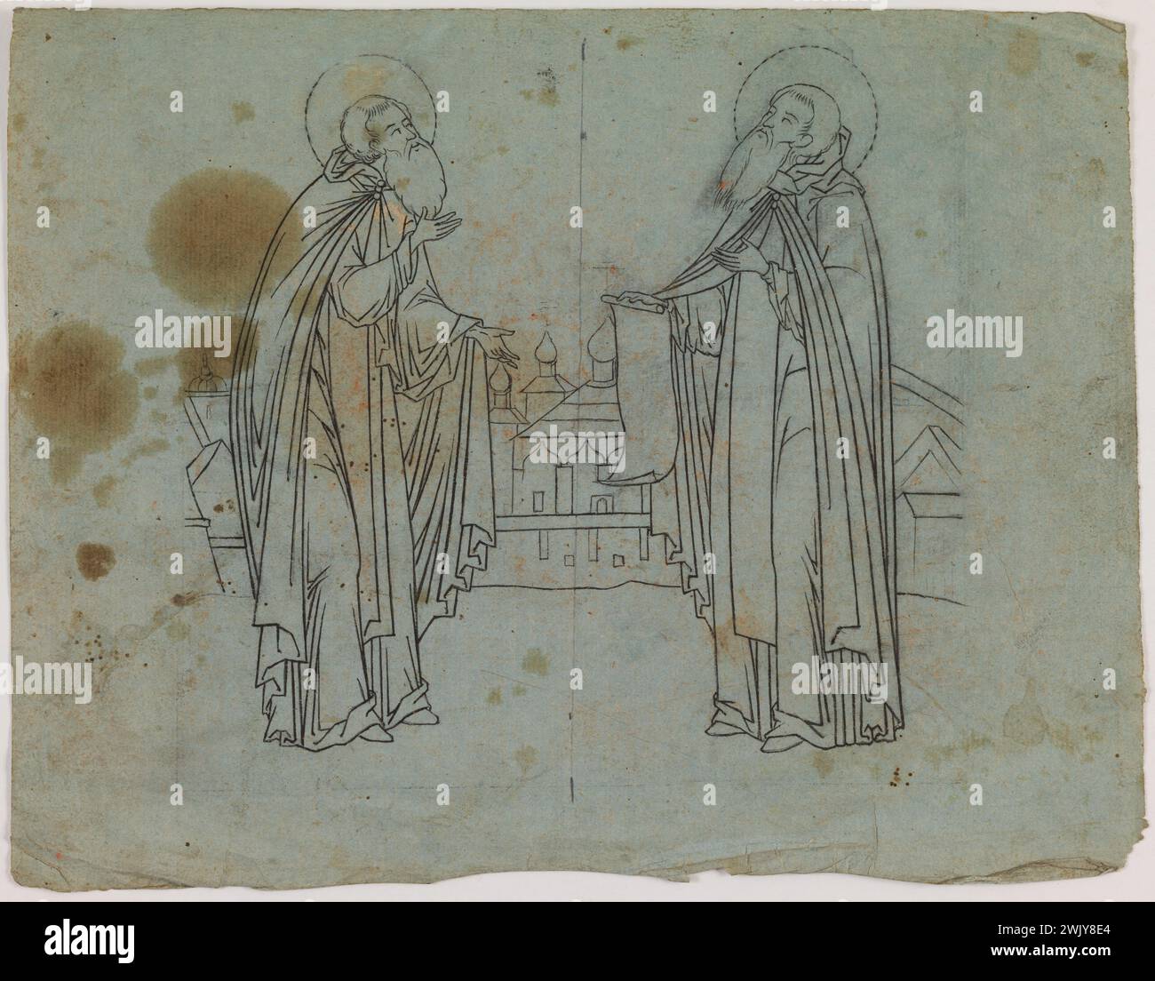 The founding saints hi-res stock photography and images - Alamy