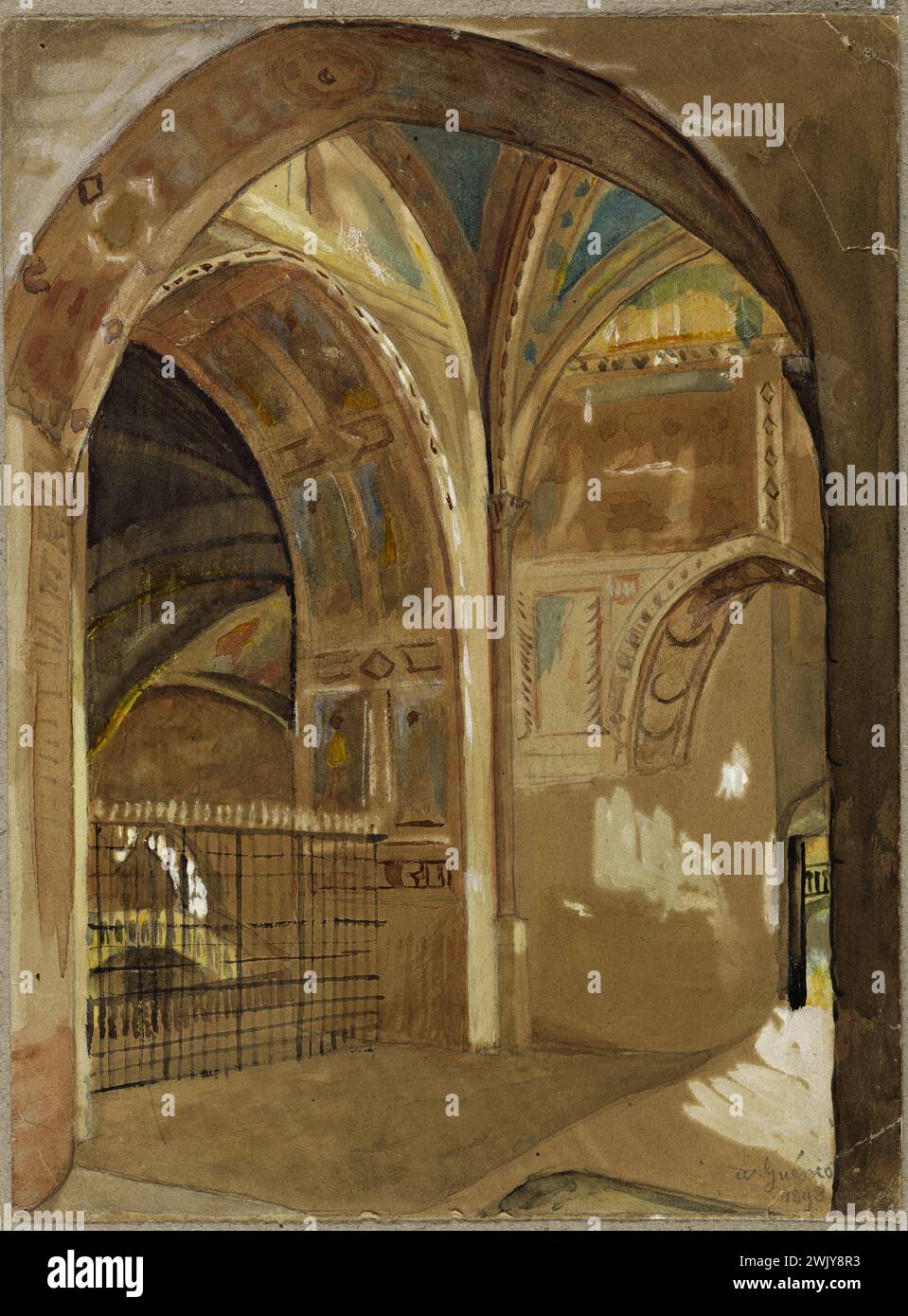 Arthur-Joseph Guéniot (1866-1951). Interior of the Saint-François d ...