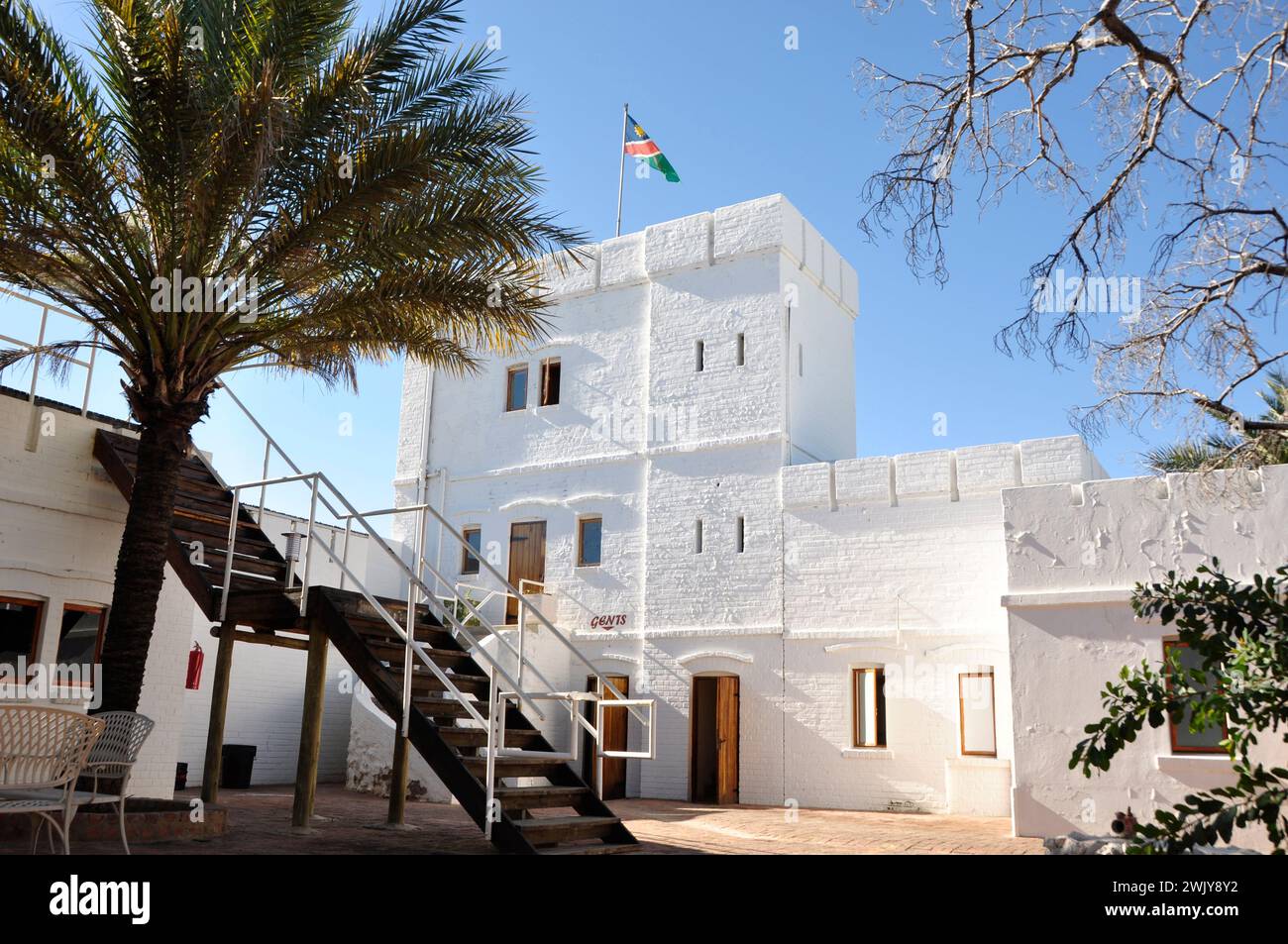 Fort Namutomi in the Etosha National park operated by Namibia Wildlife ...