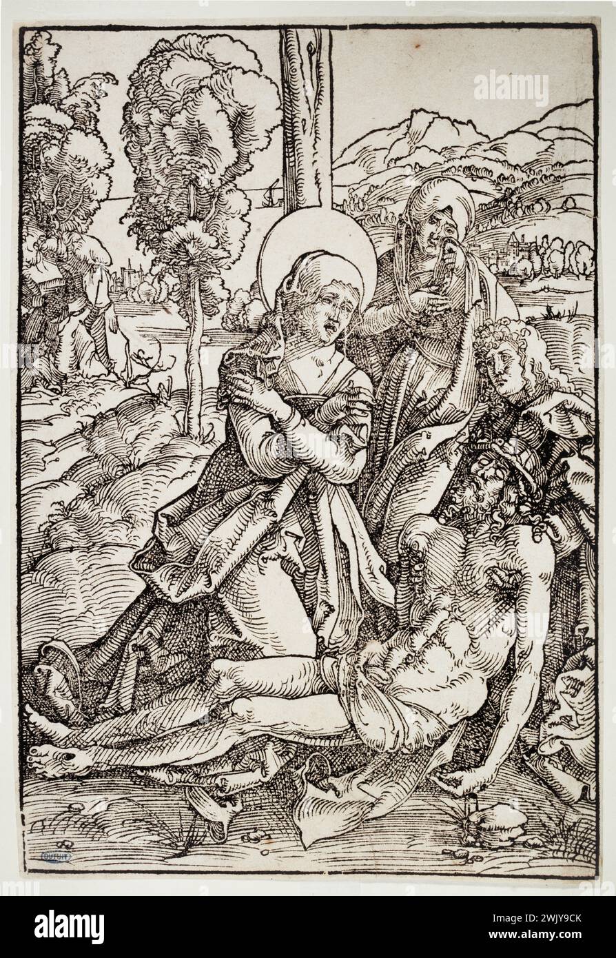 Hans Baldung (Grien, 1484-1545). The Virgin crying Christ (Bartsch App ...