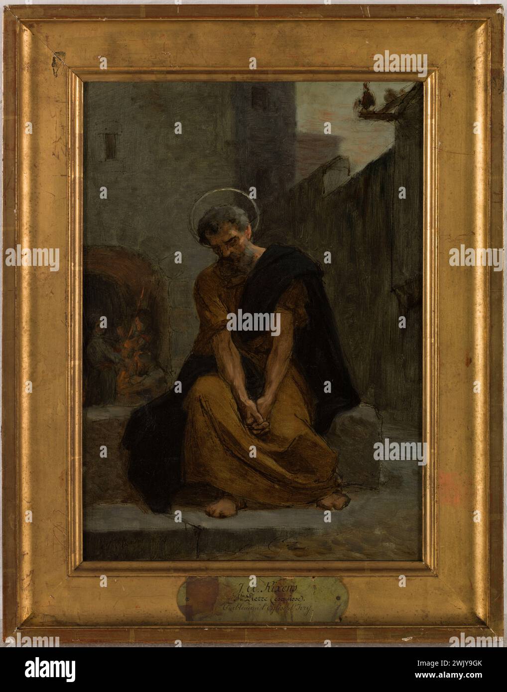 Jean André Rixens (1846-1924). "Sketch for the Church of Ivry: the ...