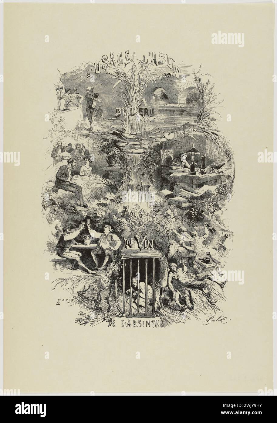 Edmond Morin (1824-1882). "Usage and abuse". Bois, 1866. Museum of Fine ...