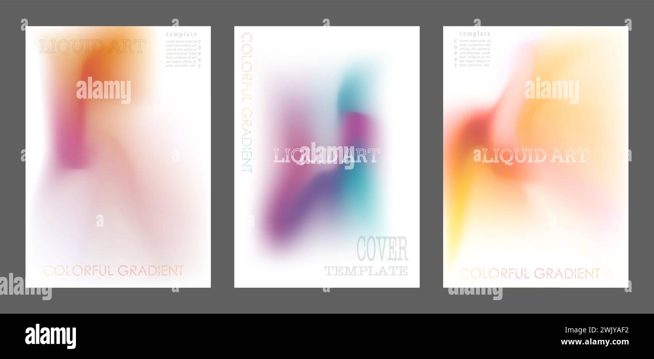 The gradient. A colorful template for the cover, poster, banner and ...