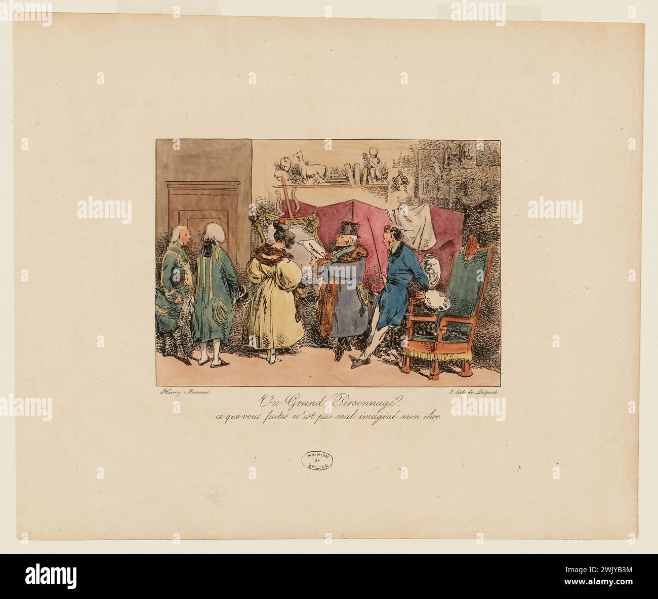 Monnier, Henry Bonaventure (n.1799-06-07-D.1877-01-03), a great ...