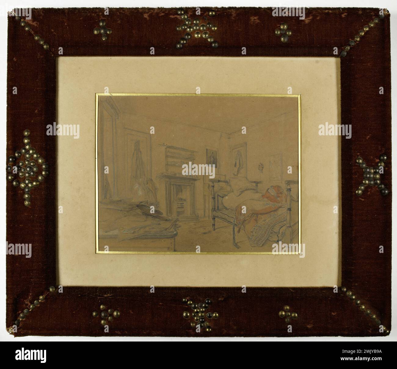 Jules Laurens (1825 -1901). "Victor Hugo's room in Marine Terrace ...