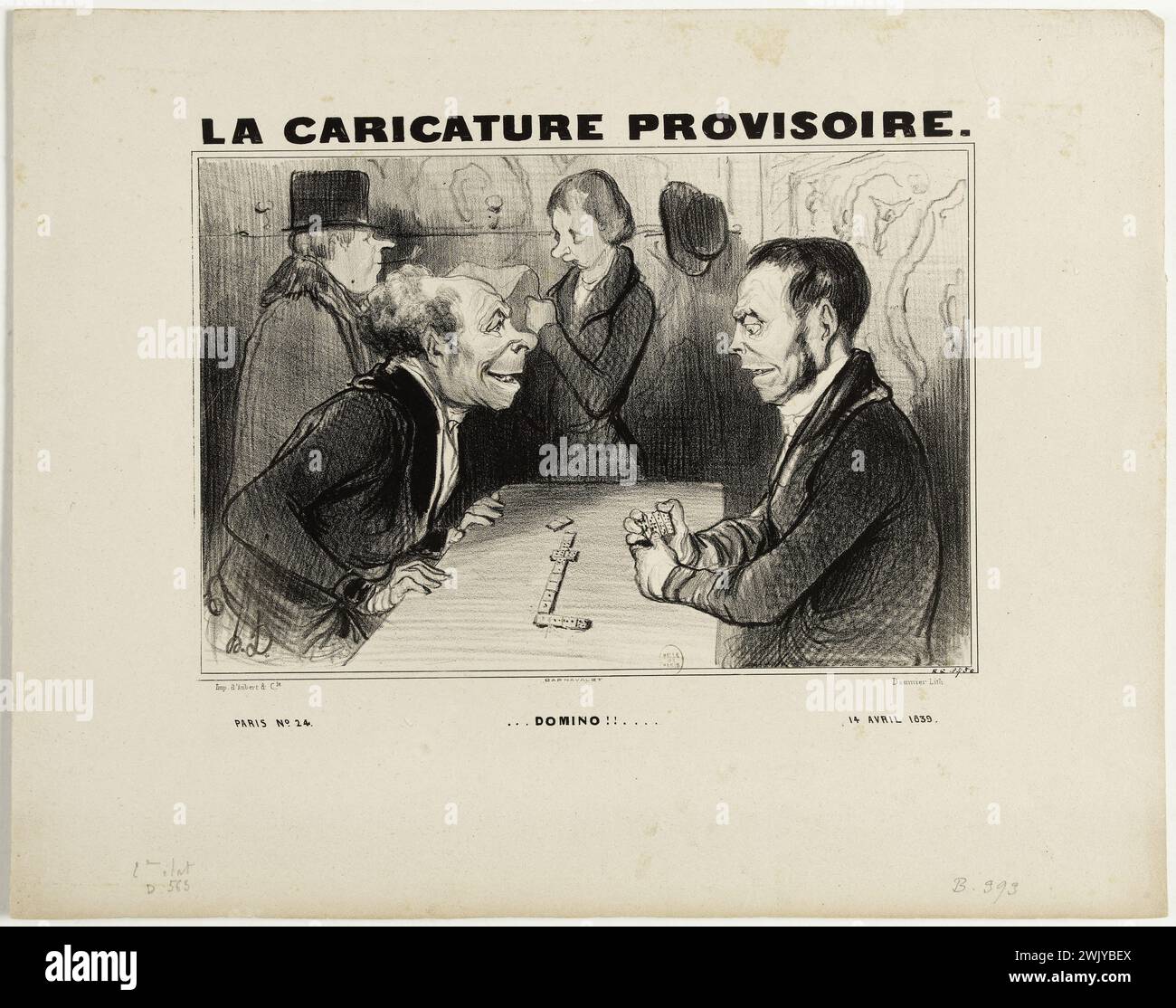 Honoré Daumier (1808-1879). French types. Provisional caricature. Paris ...