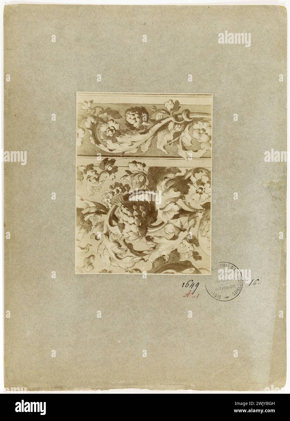 Anonymous. Collection of ornamental patterns - Industrial drawing by ...