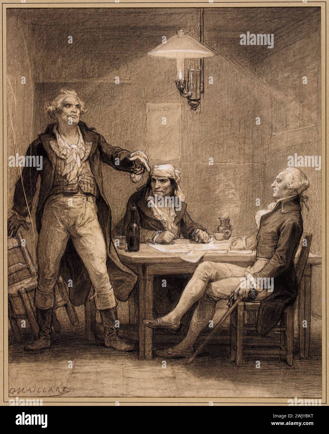 Diogenes Ulysse Napoleon Maillart (1840-1926). The cabaret of the rue ...
