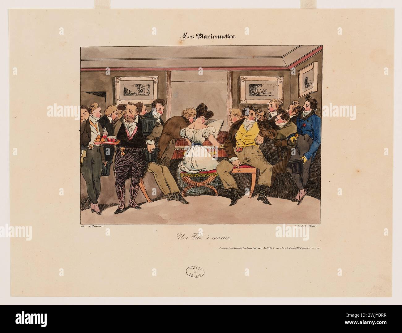 Monnier, Henry Bonaventure (n.1799-06-07-D.1877-01-03), a girl to marry ...