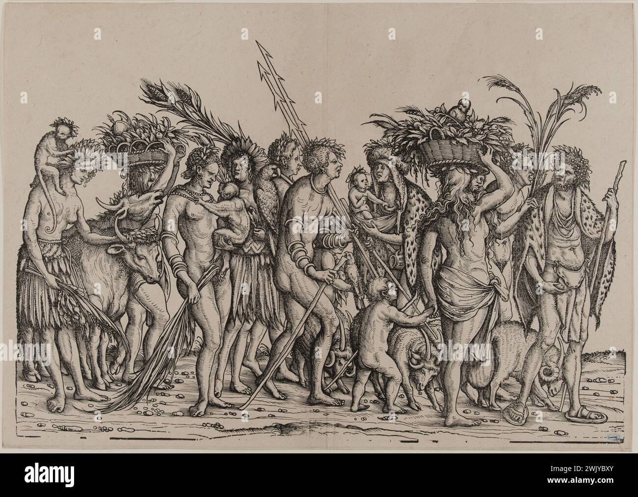 Drawing of triumphant procession hi-res stock photography and images ...