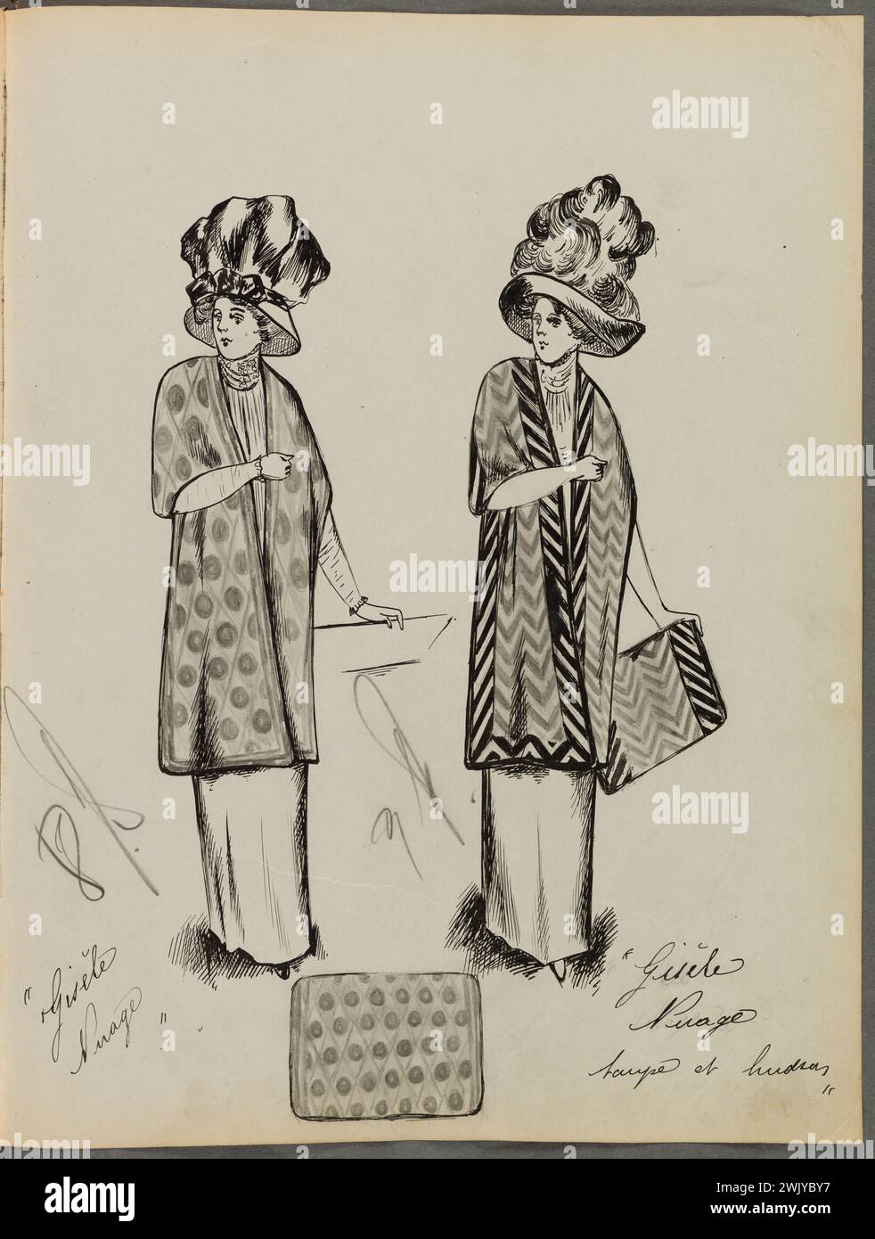 Max Max Furs. "Model drawing". pencil and ink on paper. 1911. Galliera ...