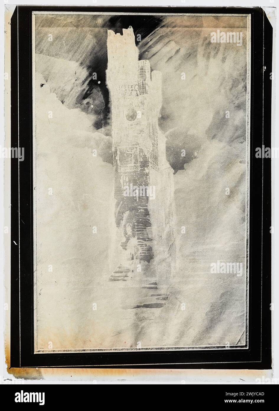 Anonymous, drawing by Victor Hugo (dummy title). Houses of Victor Hugo ...