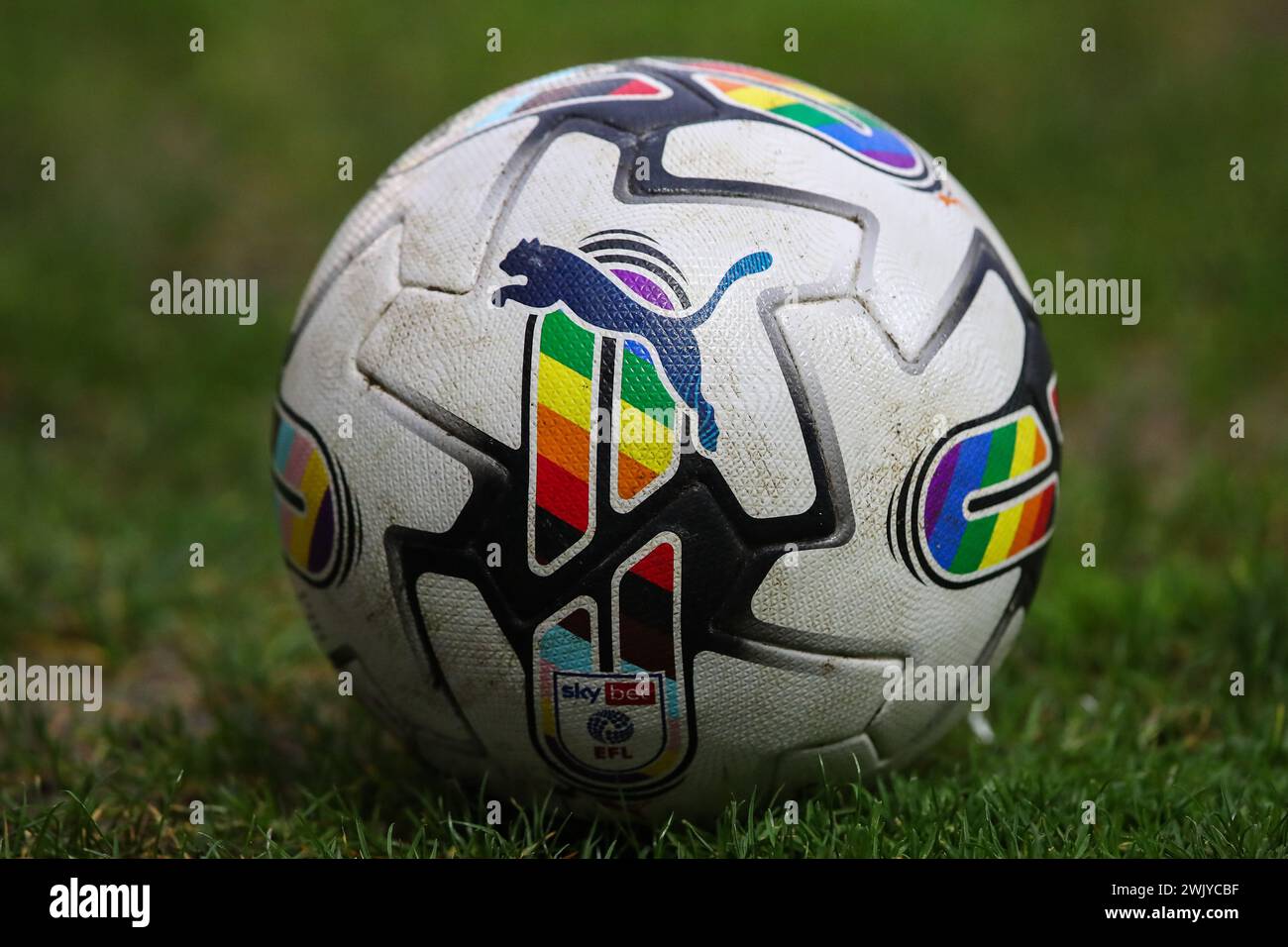 The puma orbita rainbow match ball hi-res stock photography and images ...