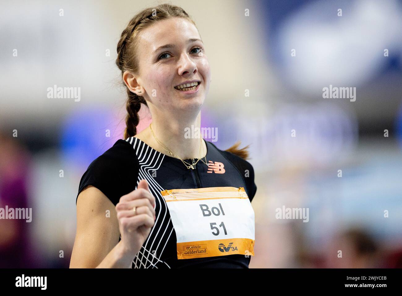 APELDOORN - Femke Bol in action during the 400 meter series during the ...