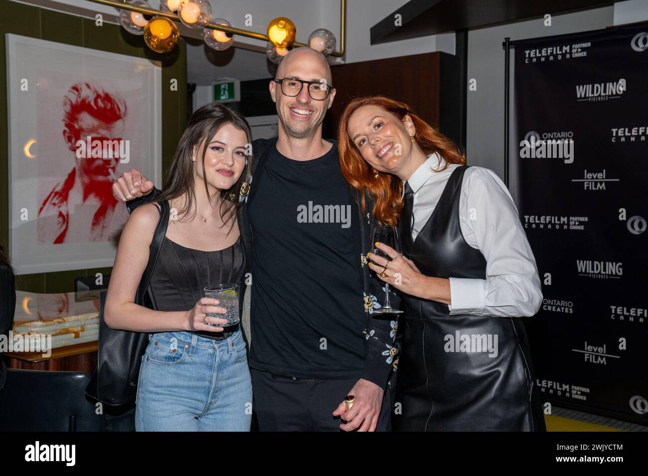 Sara Waisglass, Linsey Stewart and Dane Clark attend a special ...