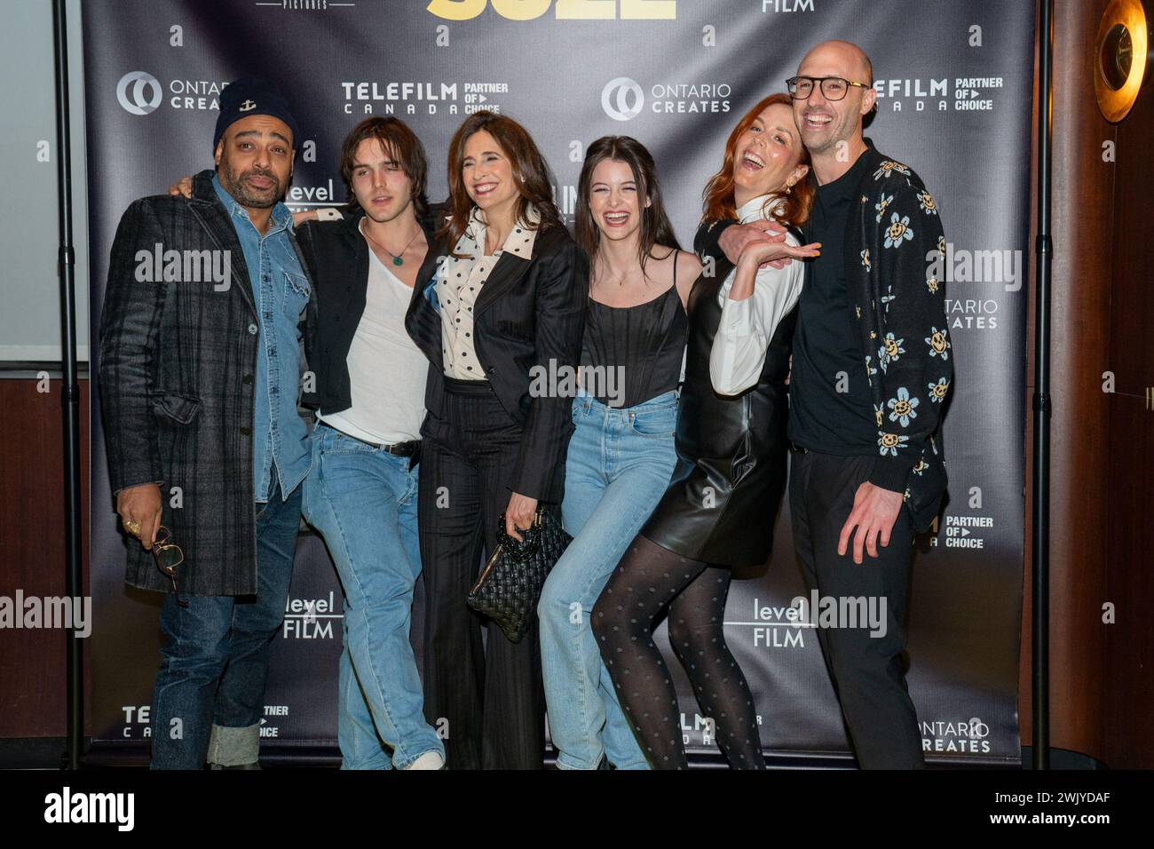 (L-R) Rainbow Sun Francks, Charlie Gillespie, Michaela Watkins, Sara ...