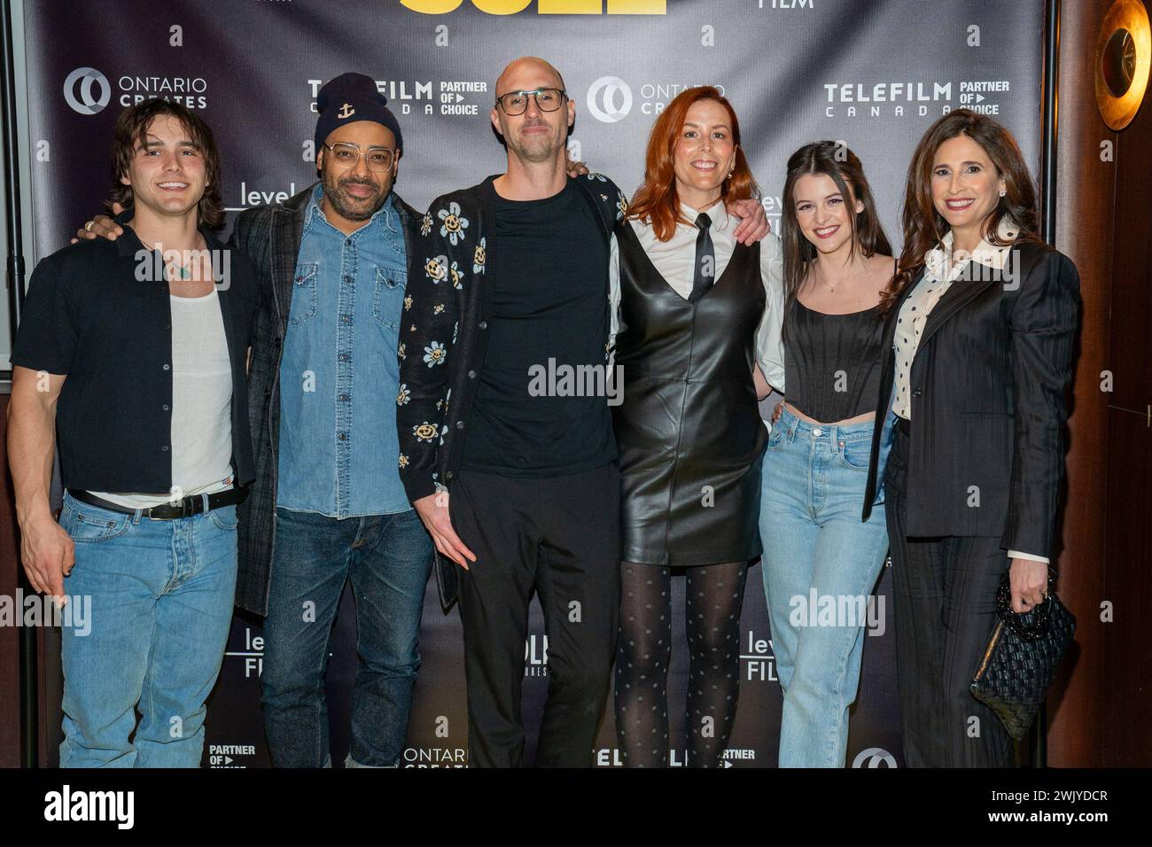 (L-R) Charlie Gillespie, Rainbow Sun Francks, Michaela Watkins, Sara ...