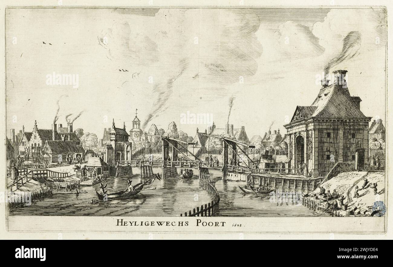Renier Zeeman (around 1623-1667). The doors of the city of Amsterdam n ...