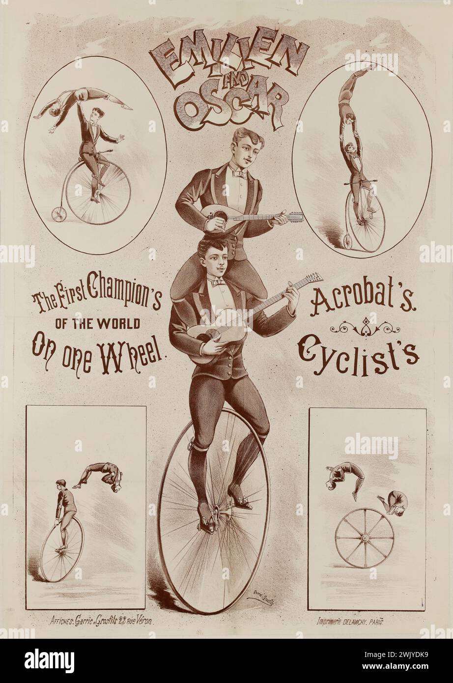 GARRIC / E. GROFILS. "Emilien and Oscar, The First Champion's of the ...